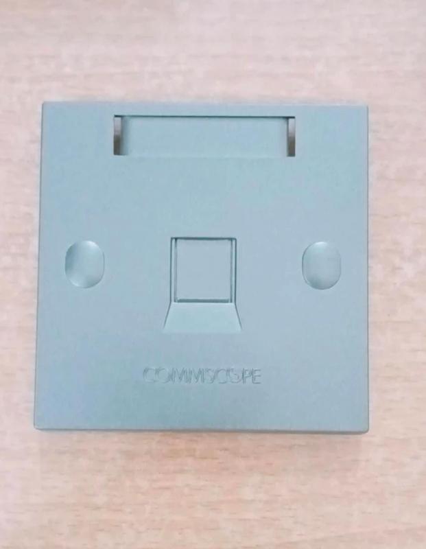 Faceplate AMP Commscope 1 Hole Face Plate Data RJ45 Wall Plate Single ...
