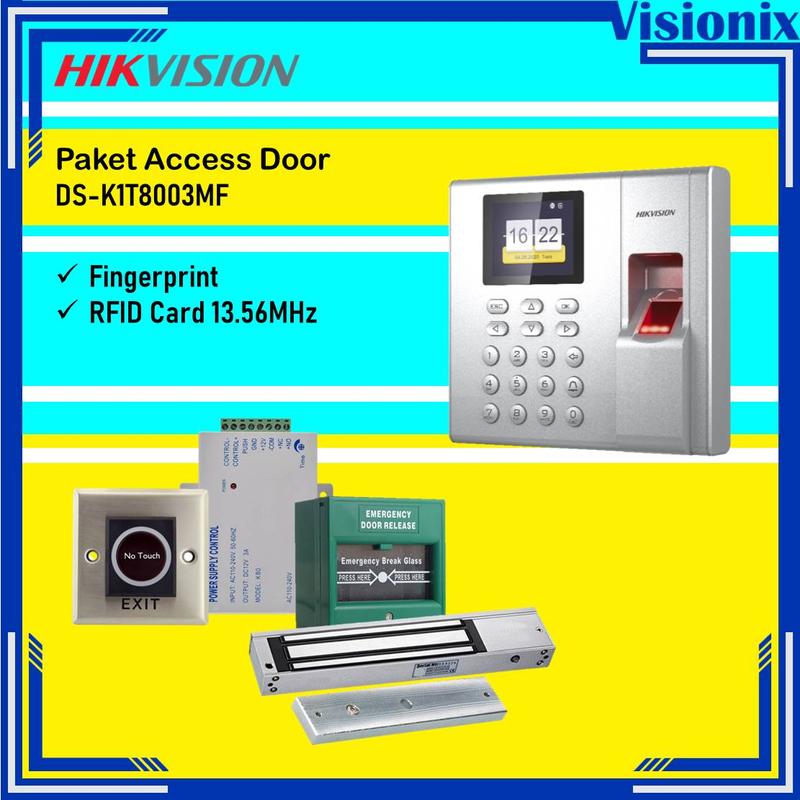 Paket Access Door Lock Fingerprint Hikvision DS-K1T8003MF - Shop ...