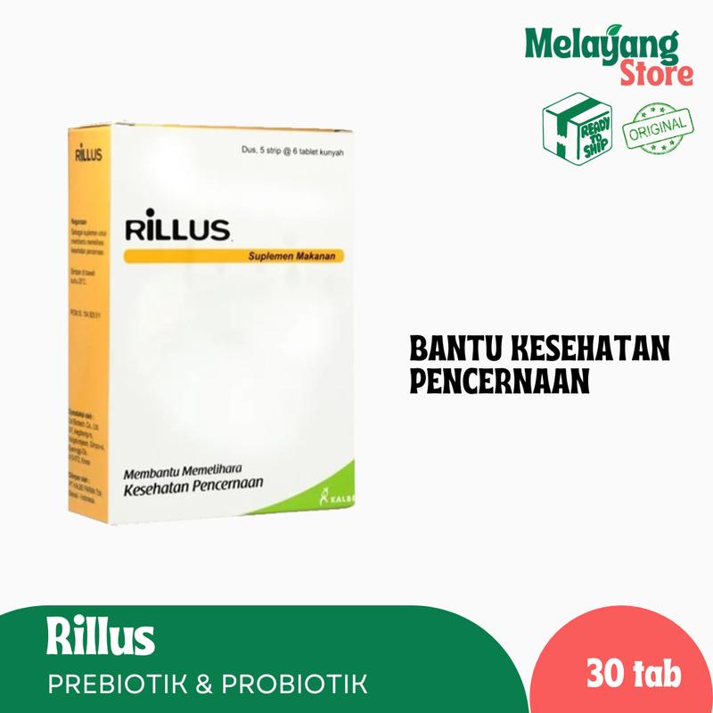 Rillus Prebiotik & Probiotik 30tablet - Shop | Tokopedia