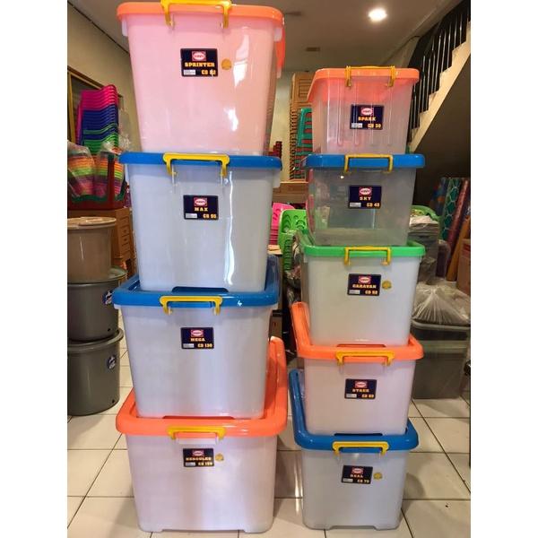 Jual KONTAINER BOX PLASTIK CONTAINER BOX PENYIMPANAN BARANG SIZE 25-30 ...