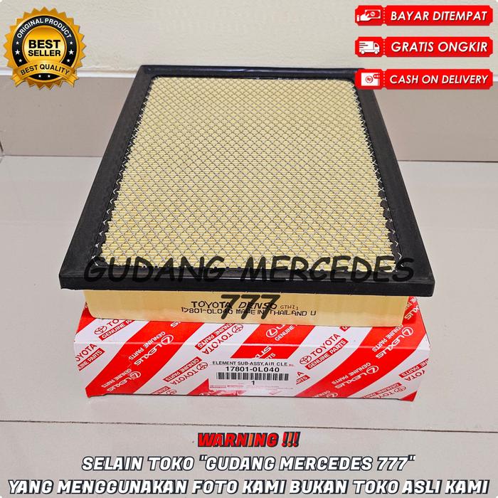 Jual FILTER UDARA TOYOTA INNOVA REBORN VENTURER FORTUNER VRZ SRZ HILUX ...