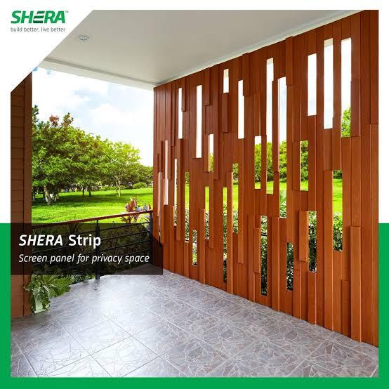 Jual Lisplang Shera strip plank Motif kayu 3meter x 7,5 cm Lis plang ...