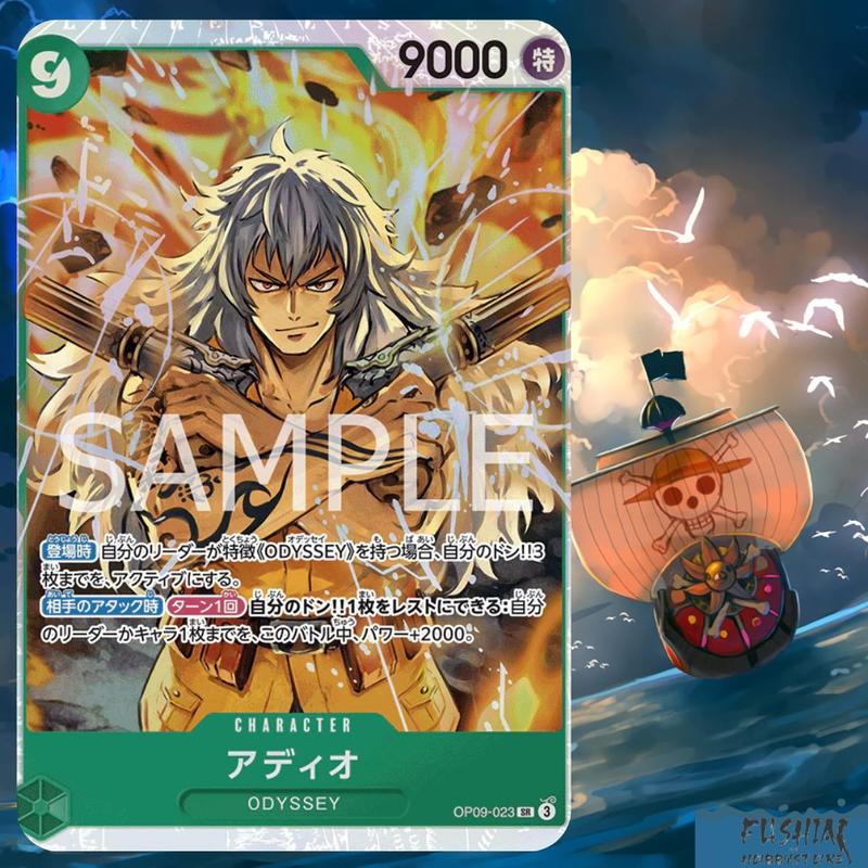 One Piece Card Game SR OP09-023 Adio - Shop | Tokopedia