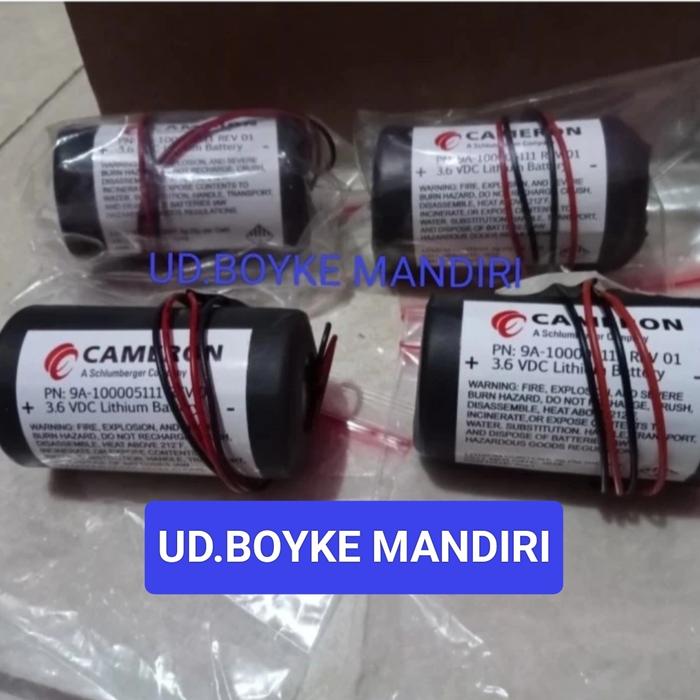Jual BATTERY CAMERON NUFLO 3,6 VDC / 80 mA MAX. P/N : 9A- 100005111 REV ...