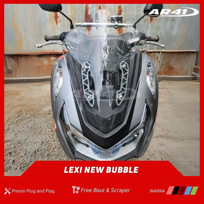 Jual Windshield Lexi Lx 155 New 2024 Model Bubble. Visor Lexi New Lx155 ...