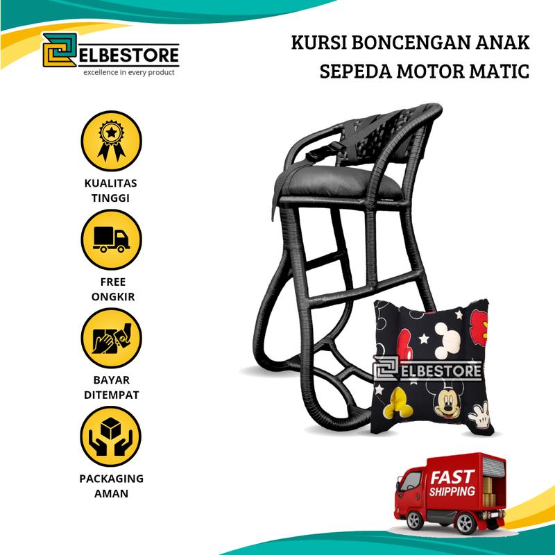 Kursi Boncengan Motor MATIK untuk Anak Full Anyaman Jok Kulit - Shop | Tokopedia
