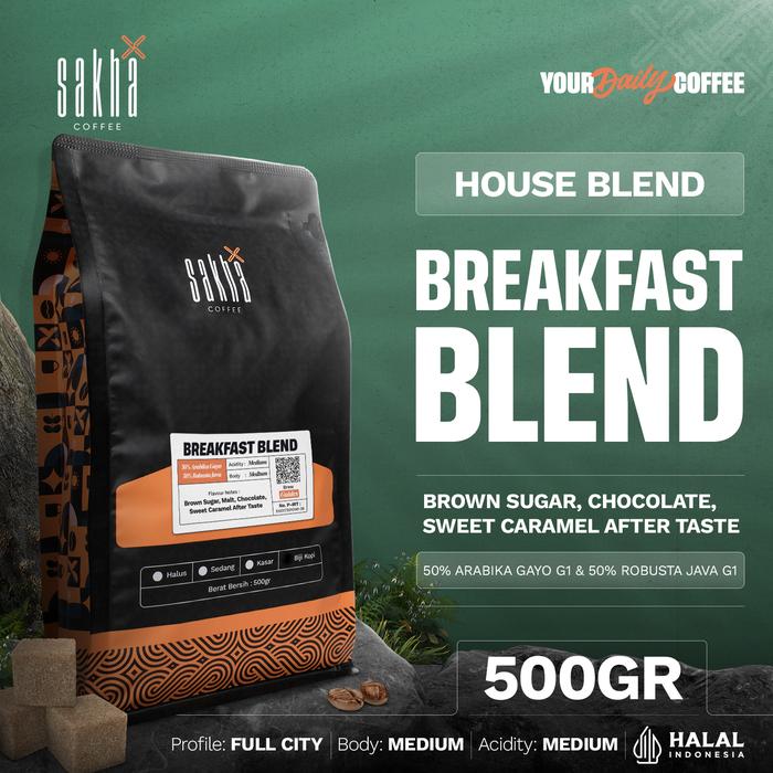 Promo Kopi Gold Espresso Breakfast Blend Coffee Bean 500gr Biji Bubuk ...