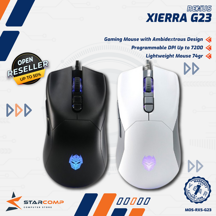 Jual Rexus Xierra G23 RGB Gaming Mouse Lightweight - Kota Semarang ...