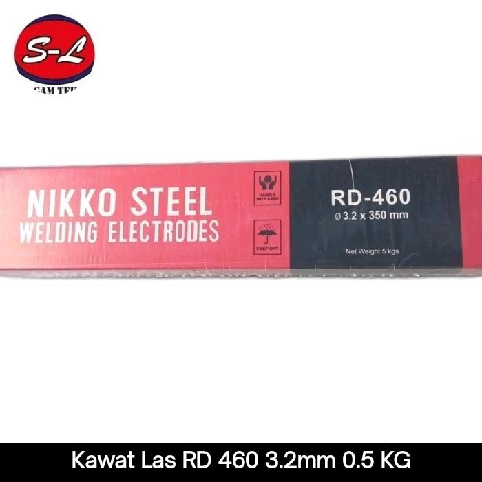 Kawat Las Besi AWS E-6013 RD-460 3.2 mm NIKKO STEEL 0.5 KG 1/2kg - Shop ...