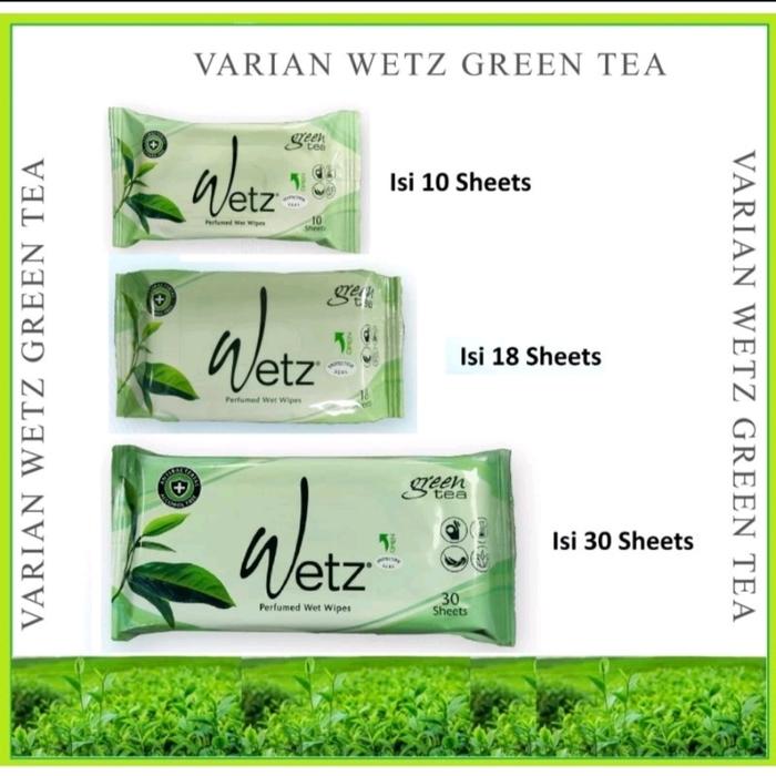 Jual Tisu - Tisu Basah Wetz Green Tea tebal original 100% / wetz tissue ...