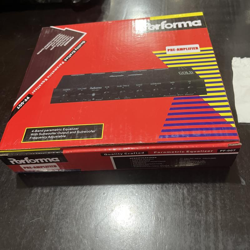 PERFORMA PARAMETRIC EQUALIZER PERFORMA PF-007 PERFORMA PRE AMP PERFORMA ...
