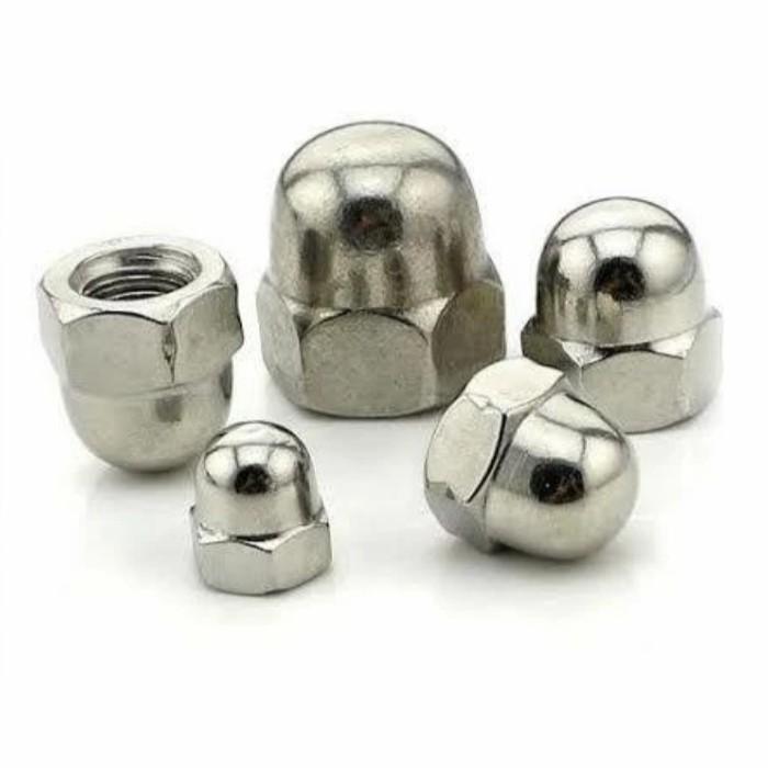 Mur Topi / Cap Nut Besi M4/5/6/8/10 - Shop | Tokopedia