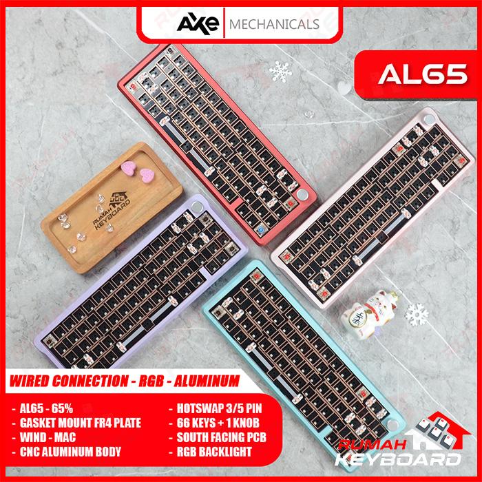 Promo MECHANICAL KEYBOARD - AL65 - 65% - GASKET - SOUTH RGB - ALUMINUM ...
