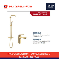 Promo GROHE PACKAGE SHOWER SYSTEM COOL SUNRISE 2 FREE 1 BOTOL GROHCLEAN ...