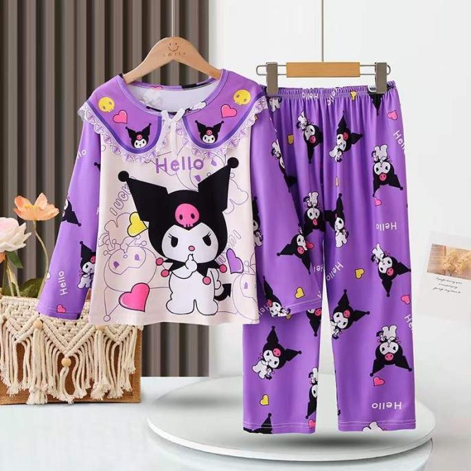 Piyama Renda Anak Import Lucu Karakter Cinnamon Roll, Kuromi, Melody ...