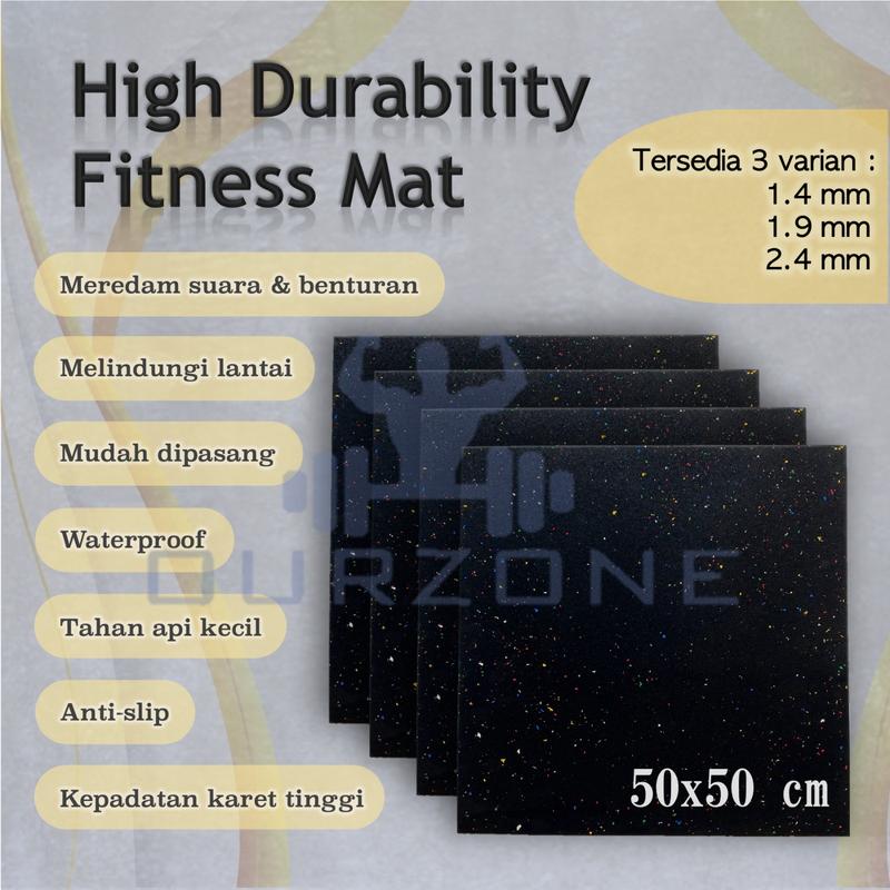 Gym Rubber Floor Mat Karpet Fitness Matras Karet - Shop | Tokopedia