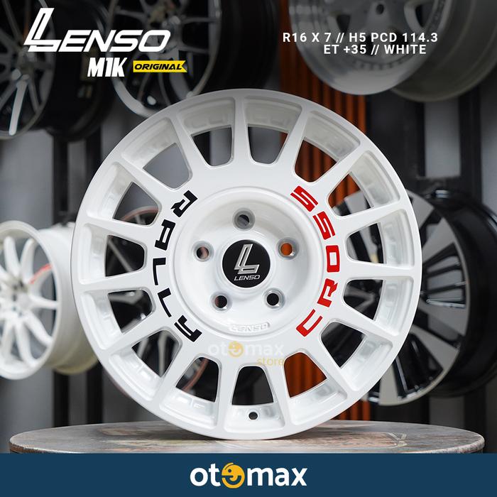 Jual Velg Mobil Lenso M1K Original Ring 16 H5 White - Non Tokopedia ...