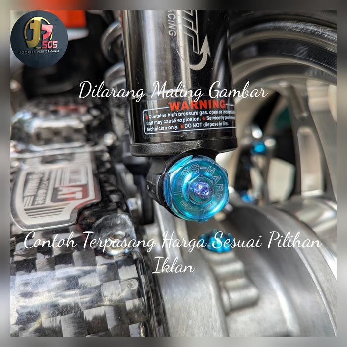 Jual Baut Titanium Cover Adjuster Klik Shock Ohlins Nui RCB - Baut Flat ...