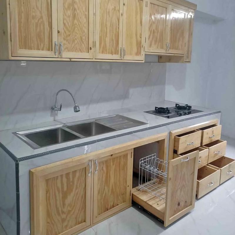 kitchen set jati belanda minimalis - Shop | Tokopedia