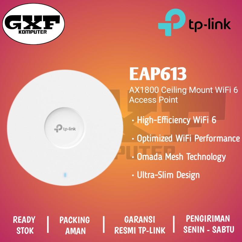 TP-LINK EAP613 AX1800 Ceiling Mount WiFi 6 Access Point - Shop | Tokopedia