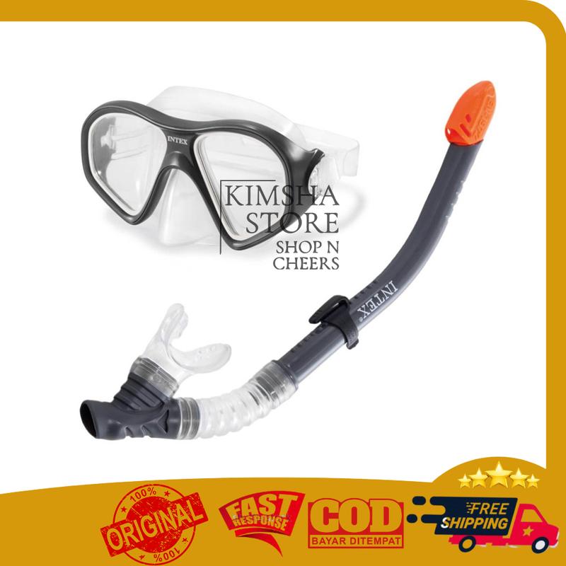 Intex Reef Rider Swim Set Masker Kacamata Snorkel Snorkeling Mask ...