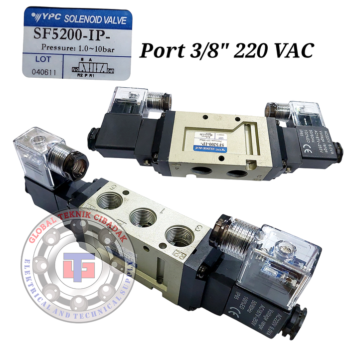 Jual Solenoid Valve SF5200-IP YPC 220 VAC-Pneumatic Solenoid Valve ...