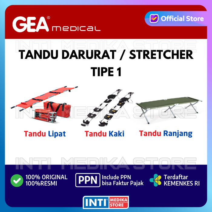 Promo GEA - Tandu Emergency FOLDING Stretcher YDC 1 A1 A3 A9 A10 Tandu ...