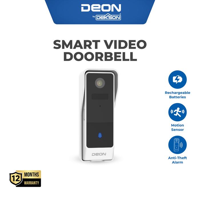 Promo DEON Smart Video Door Bell Bel Rumah Pintar Tanpa Kabel Smart ...