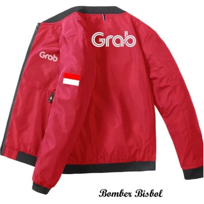 Jual Jaket Ojol G..R..A..G Bisbol Tebal Waterproof Grb Bendera,Jakey ...