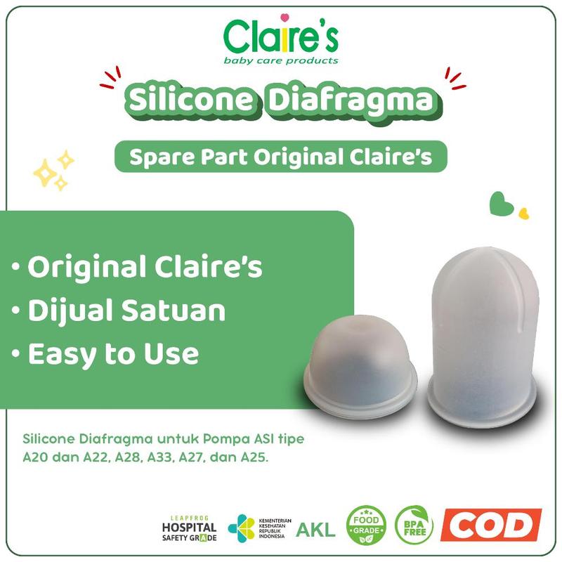 Silicone Diafragma Spare Part Pompa Asi Original Claire's Baby ...