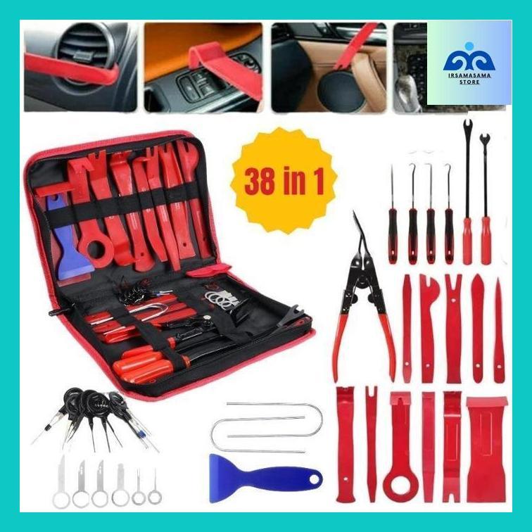 Irsa- Set Alat Reparasi Bodi Kendaraan Mobil, Alat Pembuka Mika Lampu ...