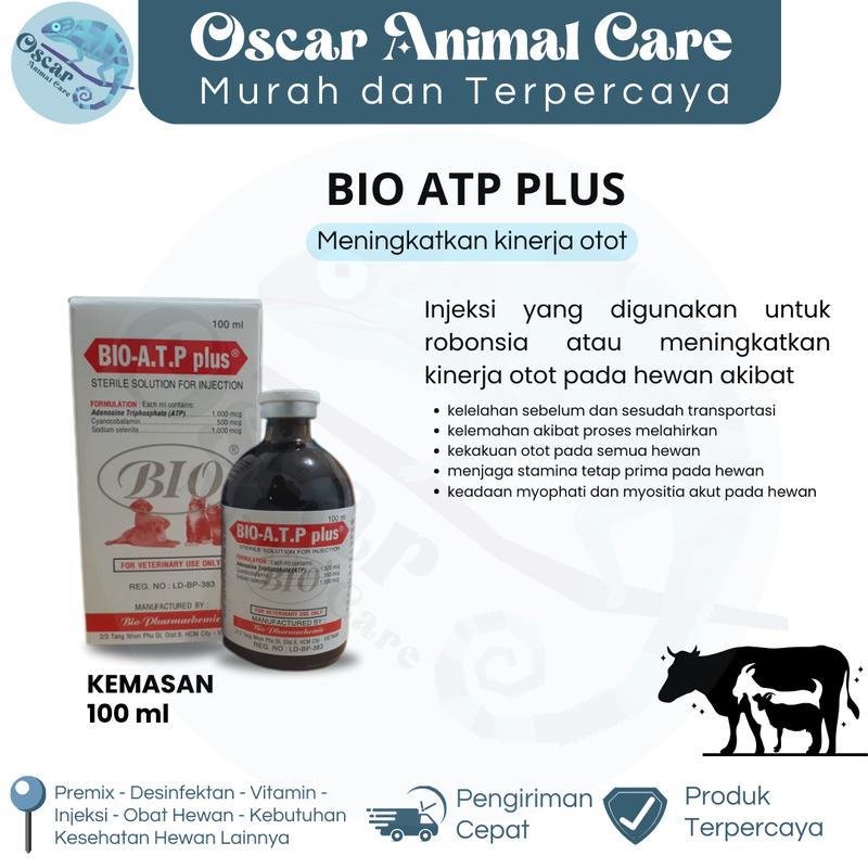 ATP plus untuk hewan ternak kuda ayam aduan dan sapi (Bio ATP Plus 100 ...