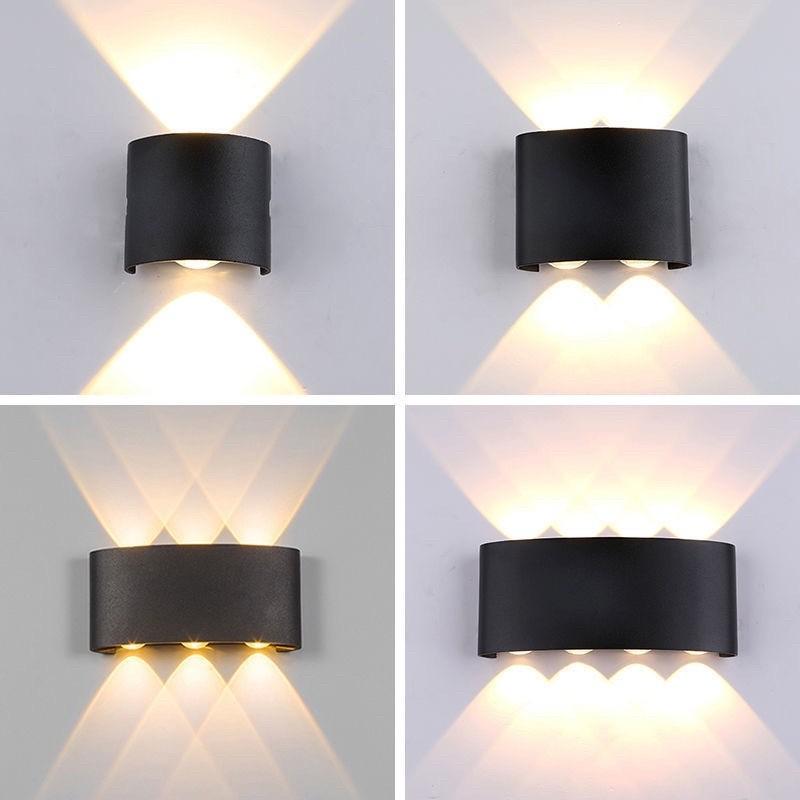Lampu Dinding Taman Outdoor COB LED Wall Light Minimalis 2x1W 4X1W 6X1W ...