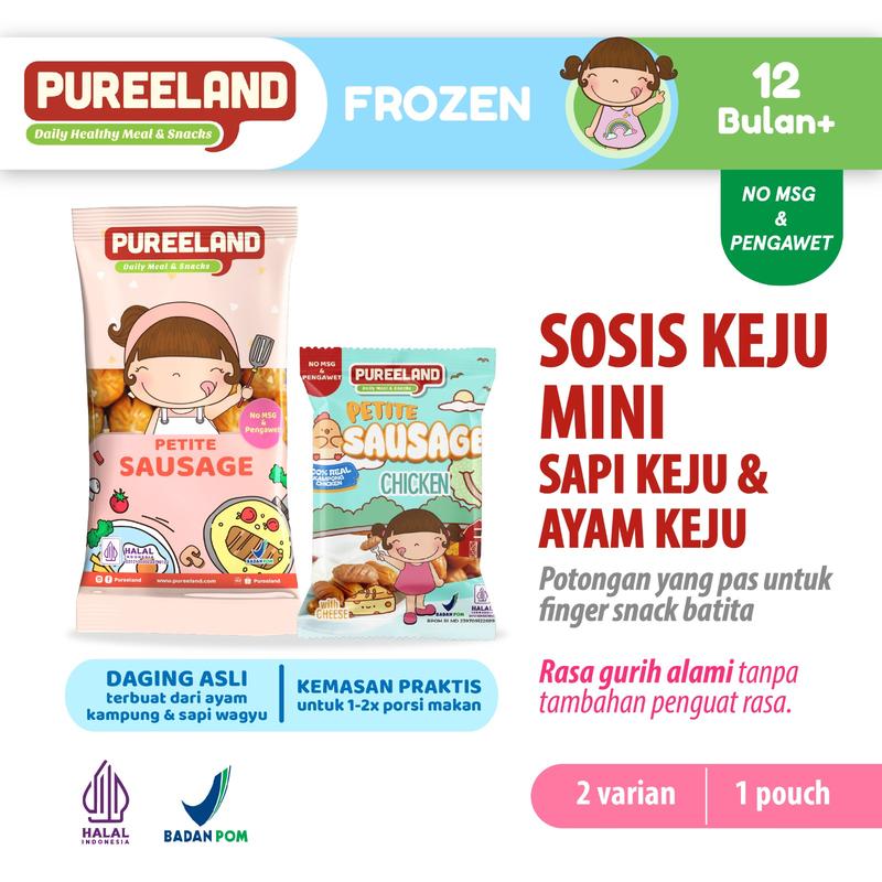 Pureeland Sosis Mini MPASI / Petite Sausage / Frozen MPASI Bayi - Shop ...