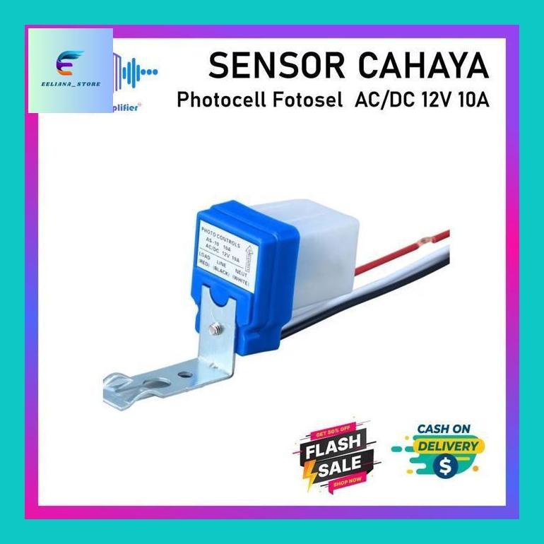 EELIA** SENSOR CAHAYA PHOTOCELL FOTOSEL AC/DC 12V 10A - Shop | Tokopedia