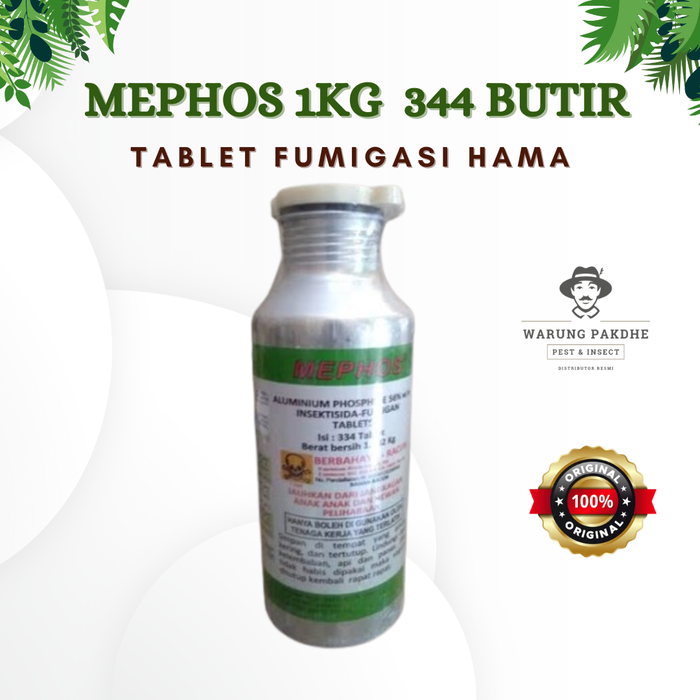 Jual MEPHOS 56TB FUMIGASI HAMA GUDANG KUTU BERAS JAGUNG KEDELAI FUMIGAN ...