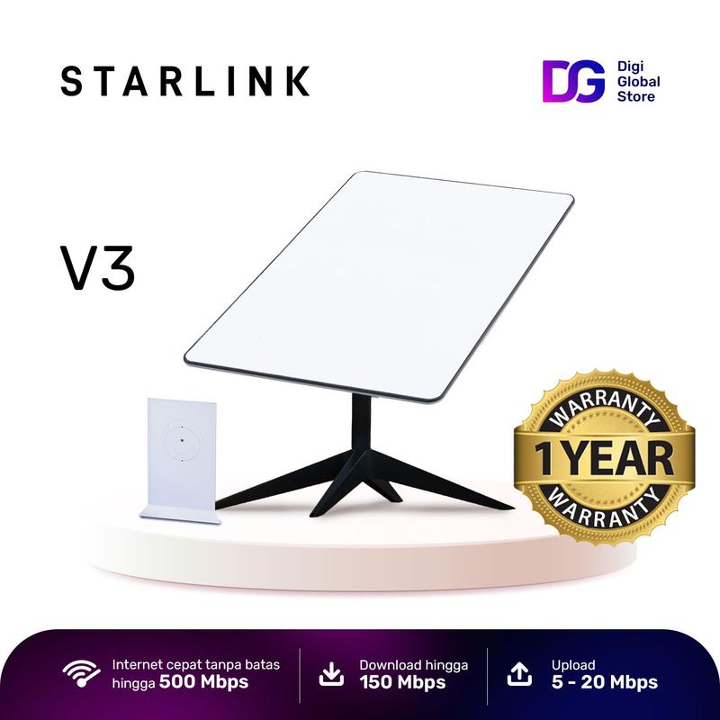 Starlink Gen 2 V3 Residential Kit (Standard) - Internet Satelit Cepat ...
