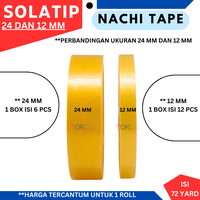 Jual Isolasi Tape NACHI 24mm x 72 Yard // 12mm x 72 yard - 24MM ...