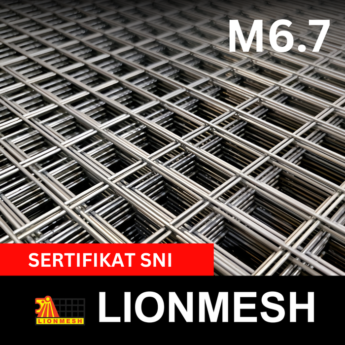 Jual Besi Wiremesh / Wermes M7 (6.7) Lionmesh Sertifikat Full SNI ...