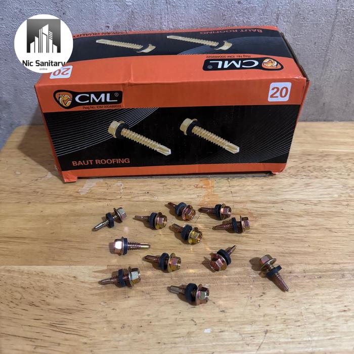 Jual Baut Roofing CAMEL 12x20 / 2cm Baut baja ringan CAMEL PER KOTAK ...