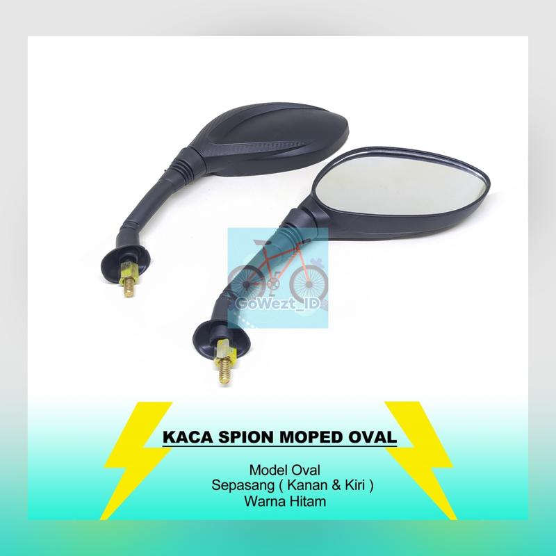 Kaca Spion Sepeda Motor Listrik Oval Genio E-Bike Universal - Shop ...