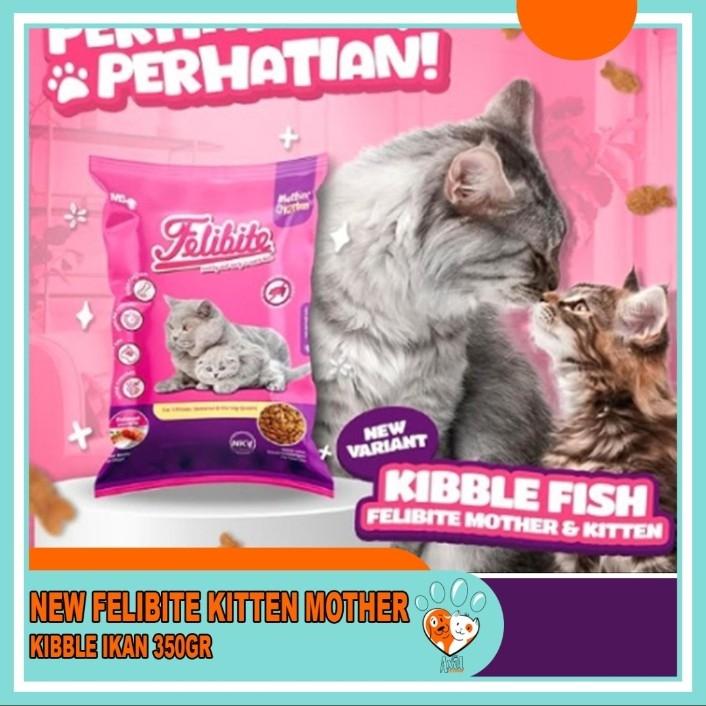 NEW FELIBITE MOTHER & KITTEN Kibble Ikan dan Kibble Donut makanan ...
