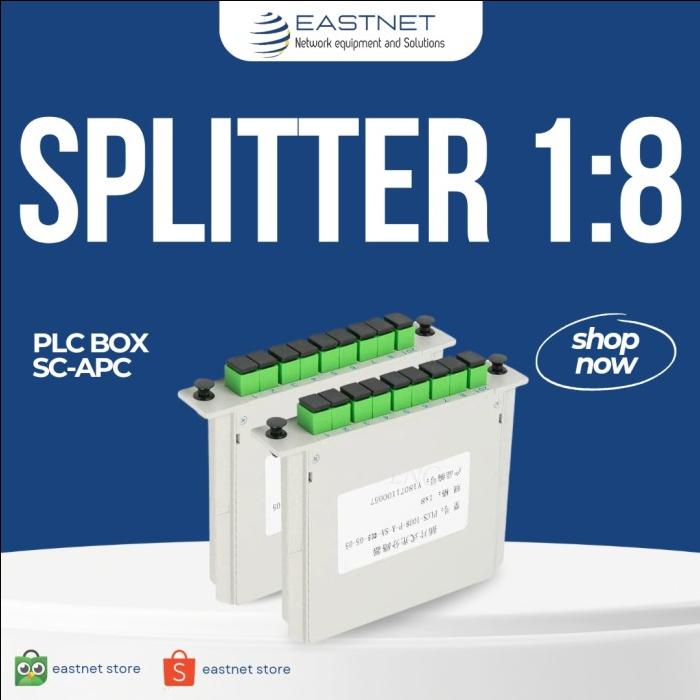 passive splitter 1 : 8 SC APC plc box ftth - Shop | Tokopedia