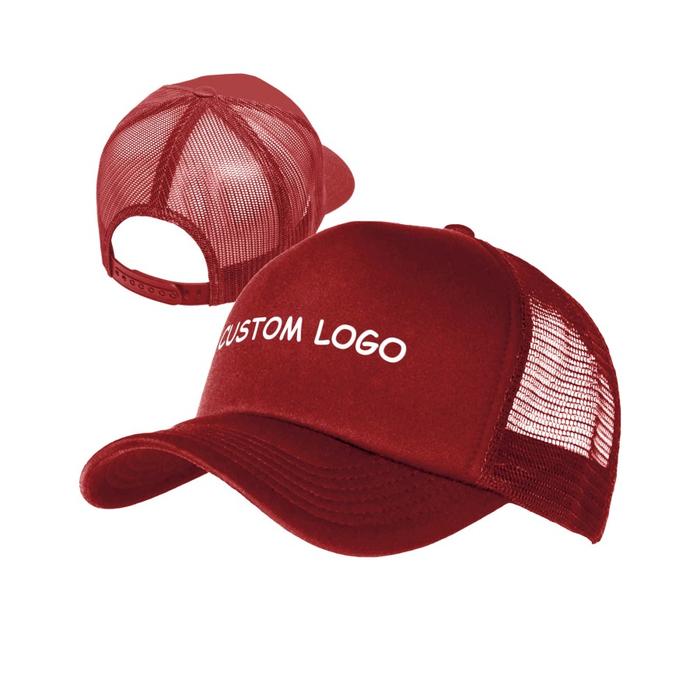 Jual Topi Trucker Jaring Hat Cap Distro MAROON MERAH MARUN banyak WARNA ...