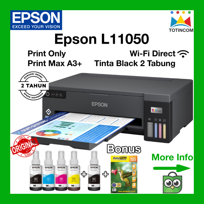 Jual Printer A3 Epson L11050 EcoTank Ink Tank Paper A3 Hitam Putih dan ...