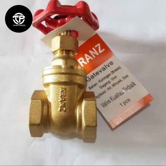 Jual Gate Valve 11/2" inch Kranz kuningan Asli/ Stop Kranz kuningan ...