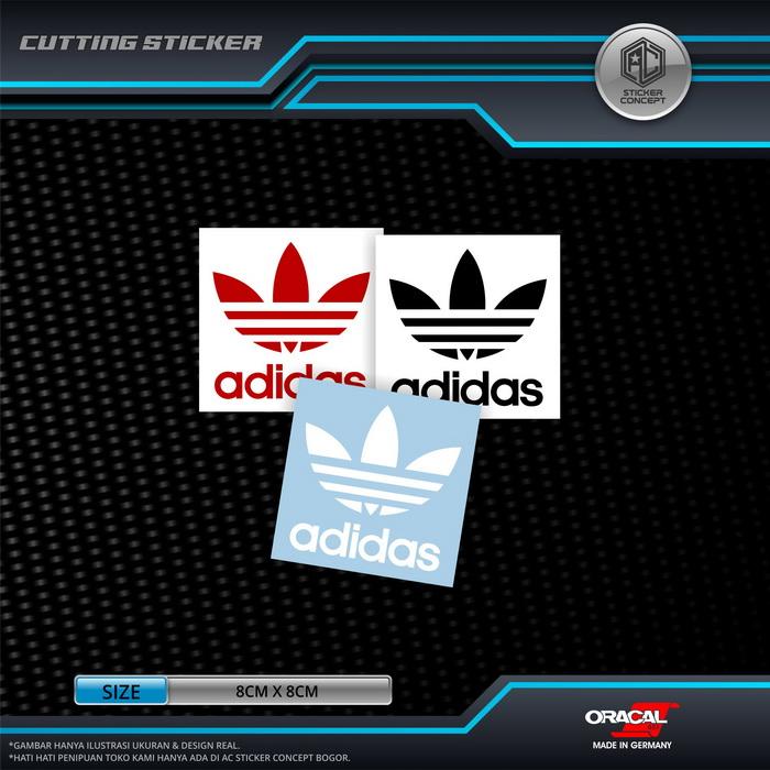 Sticker Cutting Decal Adidas Stiker Untuk Kaca Body Mobil Motor - Shop ...