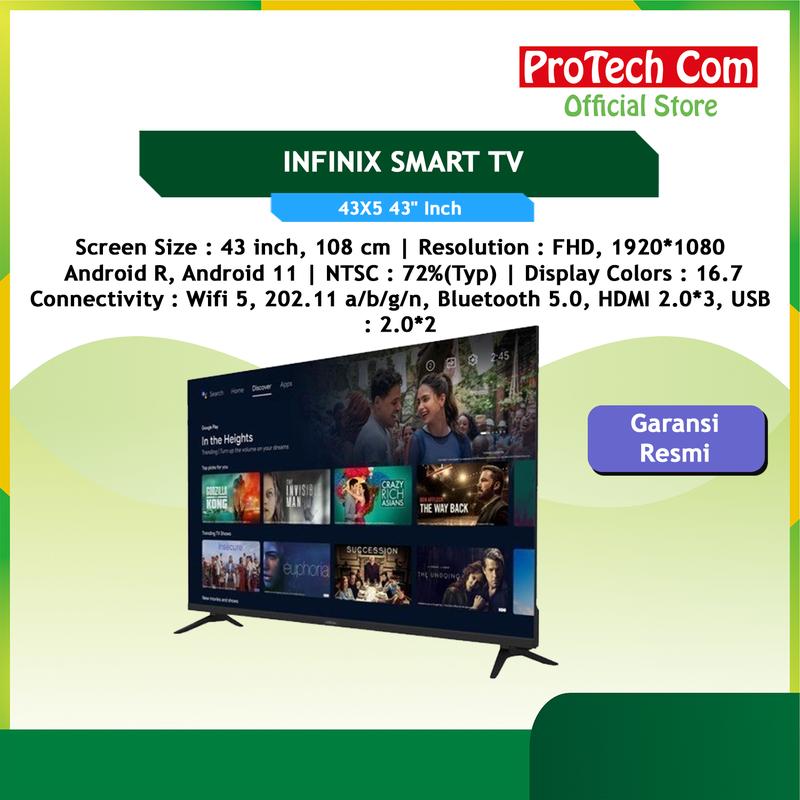 INFINIX SMART TV 43X5 43" Inch FHD | 50X5 50" Inch 4K ANDROI - Shop ...