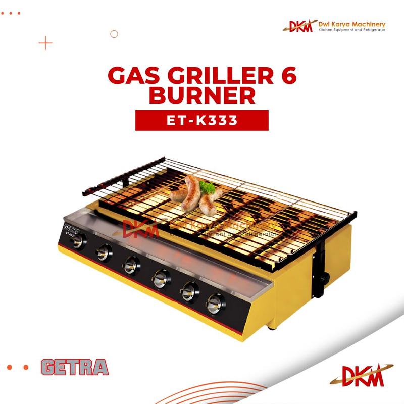 Griller 6 Burner BBQ Getra ET-K333/Kompor Griller ET K333 - Shop ...