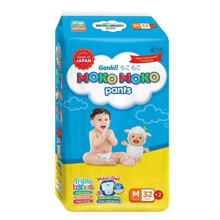 Jual Genki Moko Moko Pants M32+2 [BABY MILK SHOP] - Jakarta Pusat ...